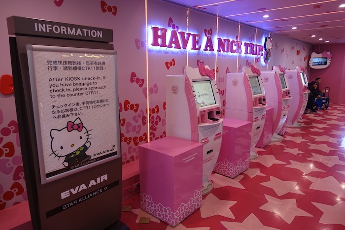 Hello Kitty Check In Counter Taoyuan Airport Taipei