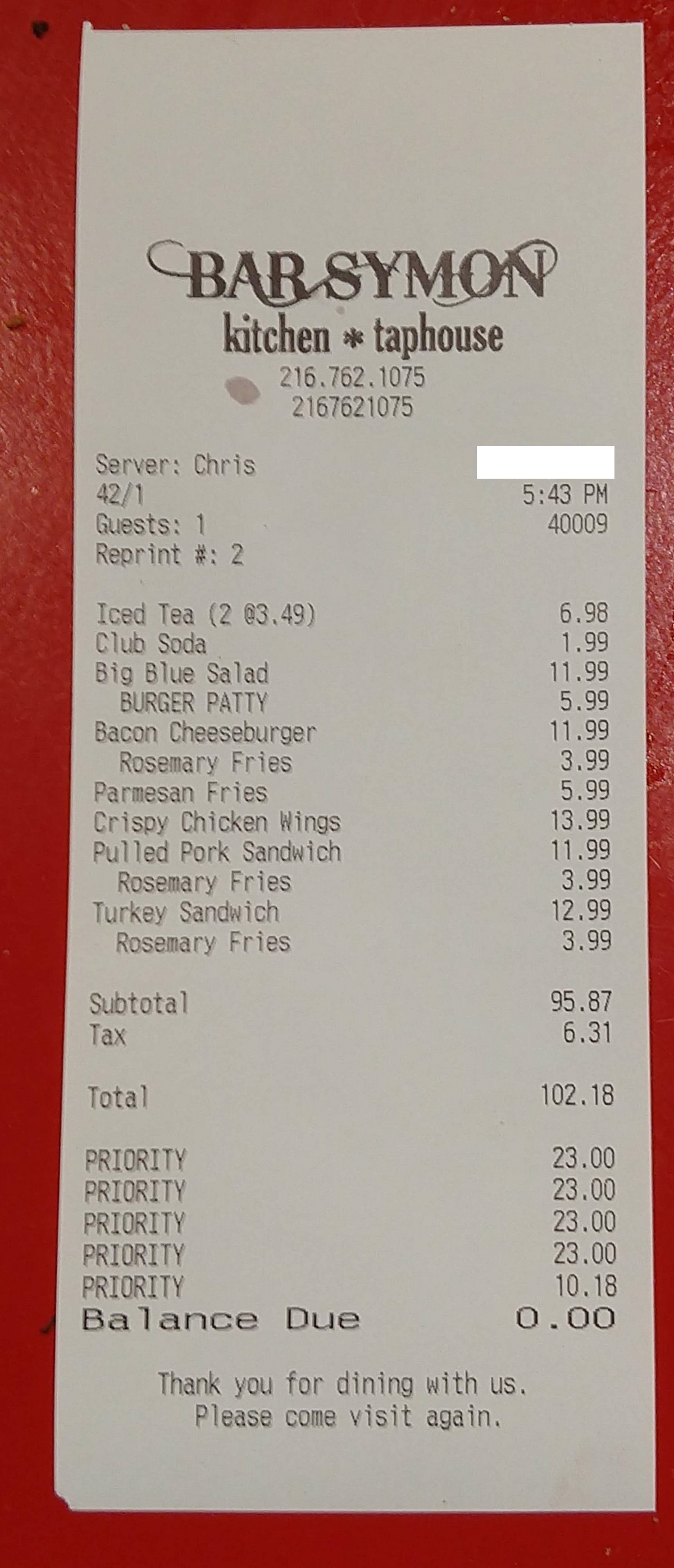 Bar Symon Cleveland Airport Review I One Mile At A Time